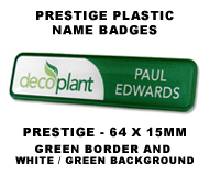 plastic Name Badge - Prestige Name Badge Australia